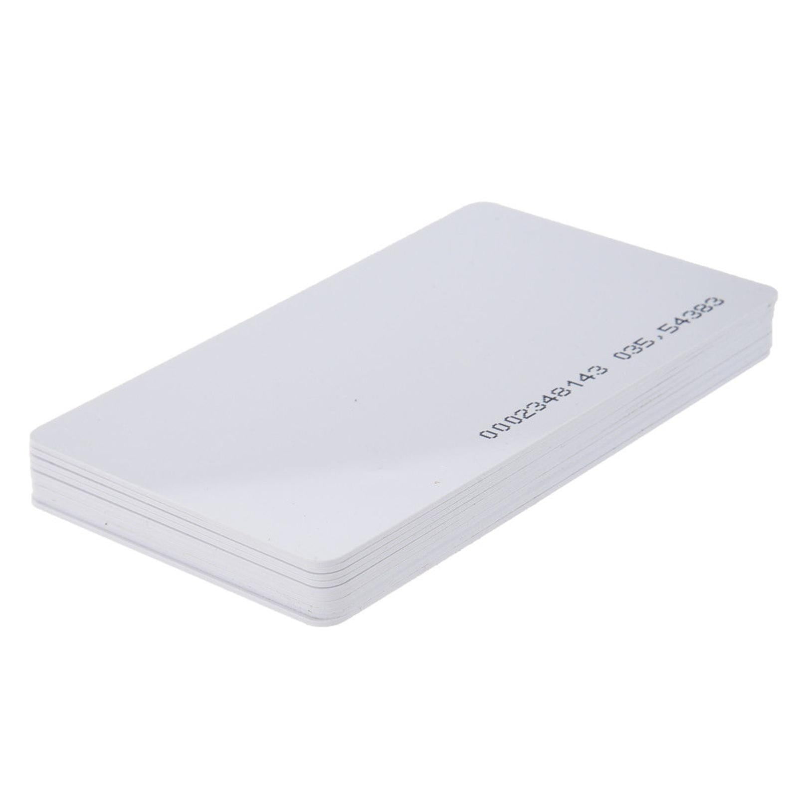 NATEFEMIN 50-Pack ID Entry Cards for Offices 125Khz RFID Pre-Programmed ...