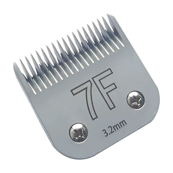 NATEFEMIN 7F Clipper Blade for Dogs 3.2mm Stainless Steel Titanium ...