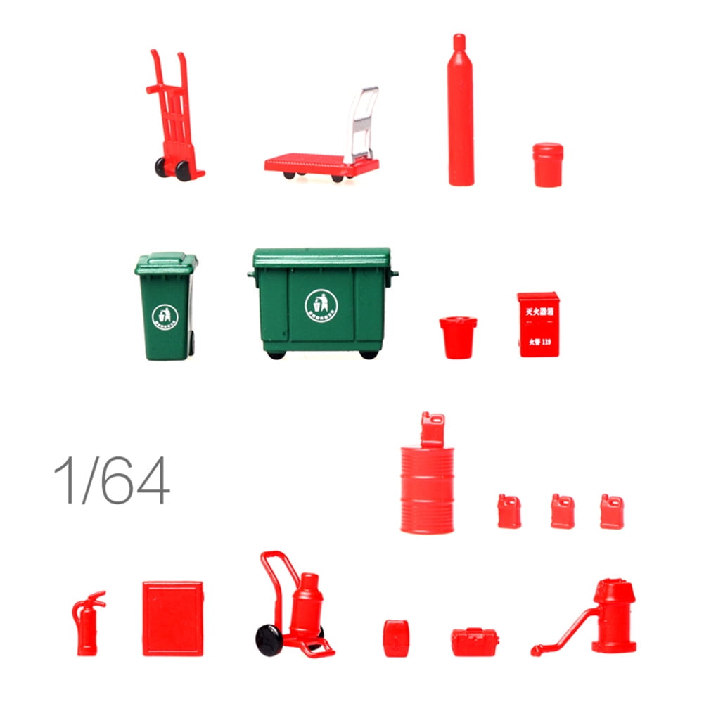 NATEFEMIN ABS Scene Model Props, 1:64 Scale, Exquisite Craftsmanship ...