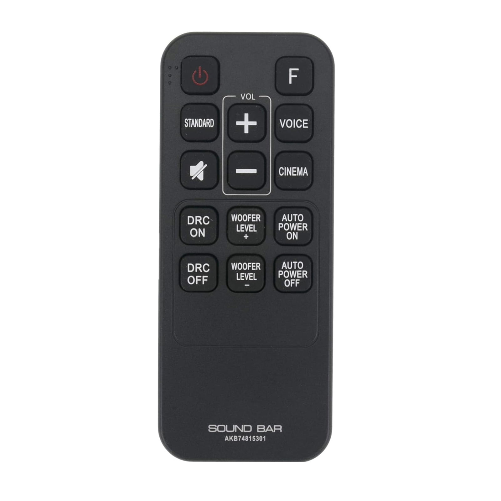 NATEFEMIN AKB74815301 LG Sound Bar Remote Control New Replacement ABS ...