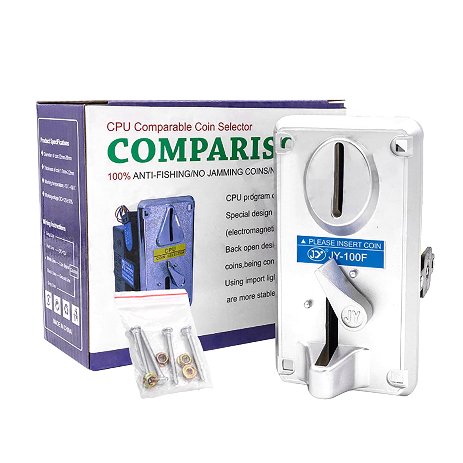 NATEFEMIN Accurate Anti Fishing Coin Acceptor for Arcade Vending Games ...