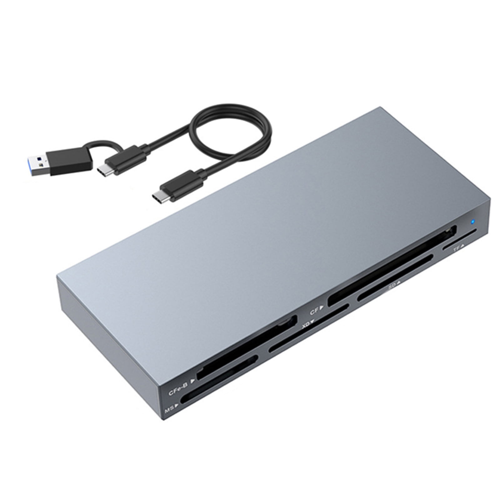 NATEFEMIN Aluminum Alloy Card Reader USB 3.2 Gen 2 10Gbps for Type B SD ...