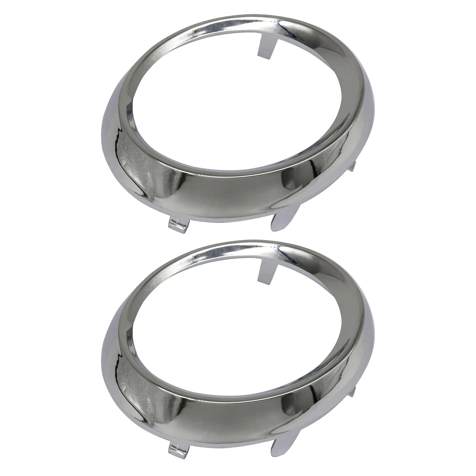 NATEFEMIN Car Left+Right Fog Light Lamp Bezel Cover Chrome Trim Rings ...