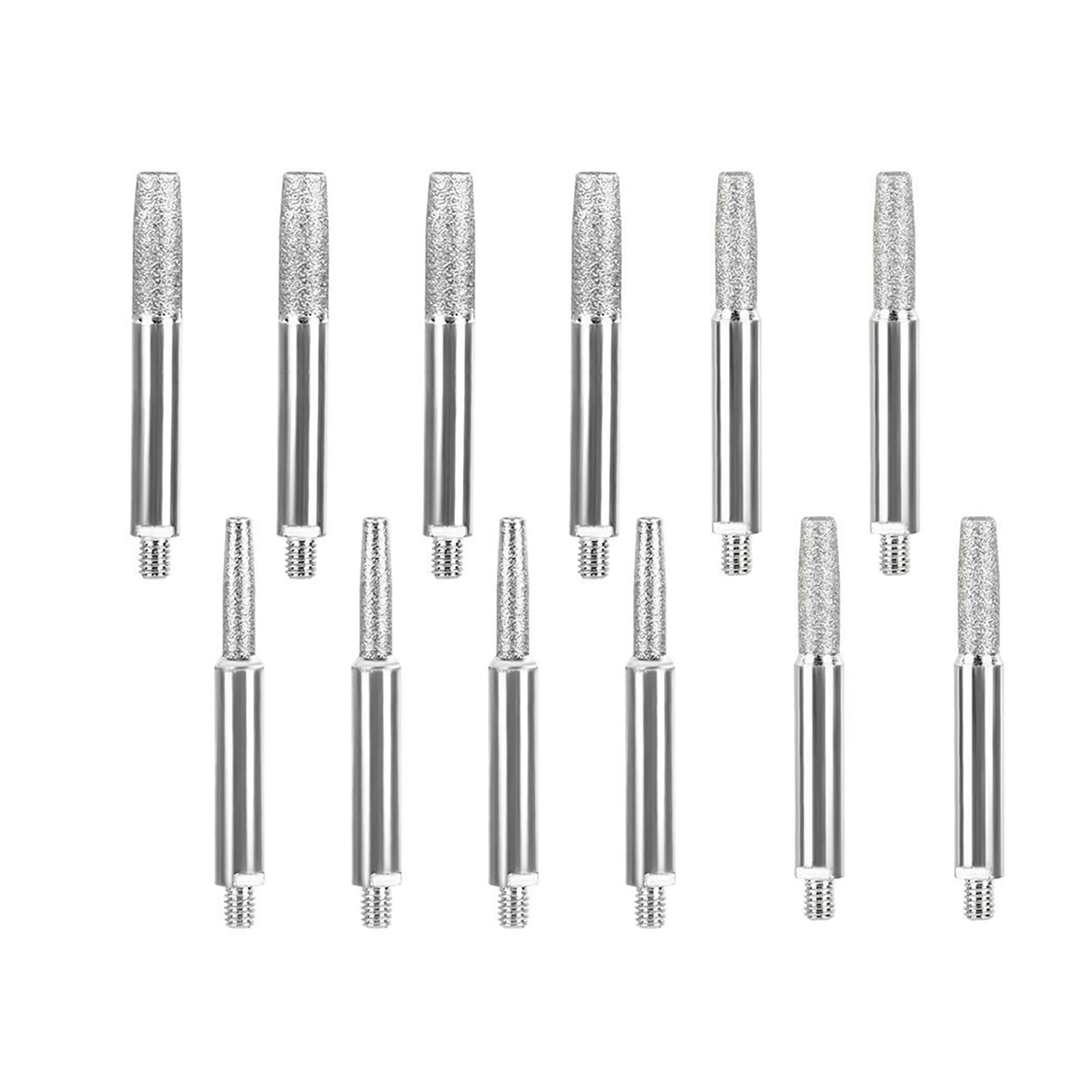 NATEFEMIN Chainsaw Sharpening Bits Set 12 PCS Carborundum 3 Sizes Hand ...