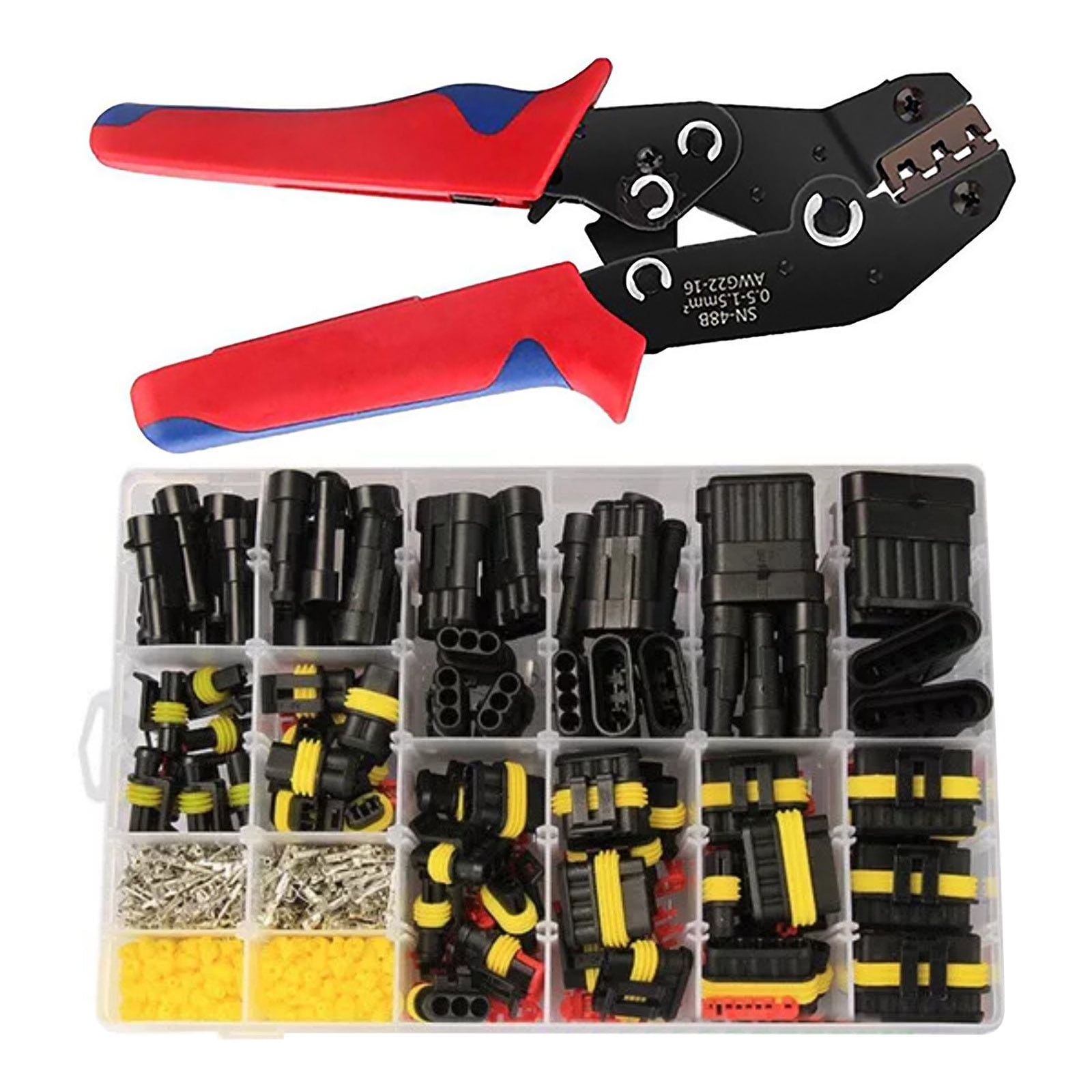 NATEFEMIN Complete Waterproof Automotive Connector Kit 708 Pieces 1 to ...