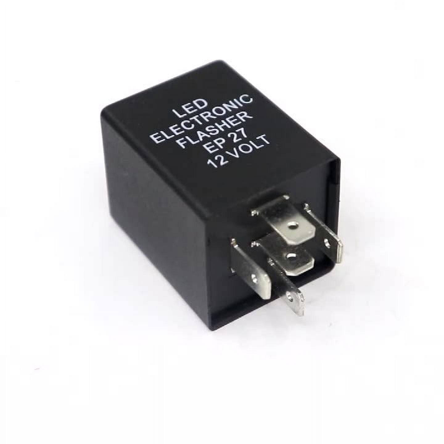 NATEFEMIN Custom Fit 5-Pin EP27 Flasher Relay for LED Turn Signals No ...