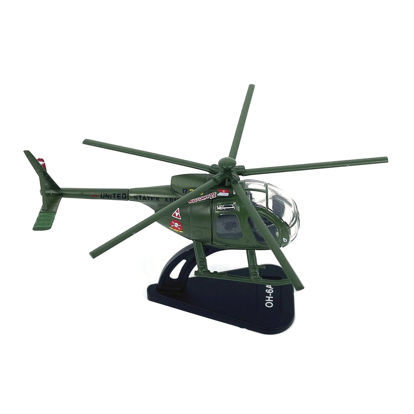 NATEFEMIN Decorative US Army OH-6A Cayuse Helicopter Model, Add ...