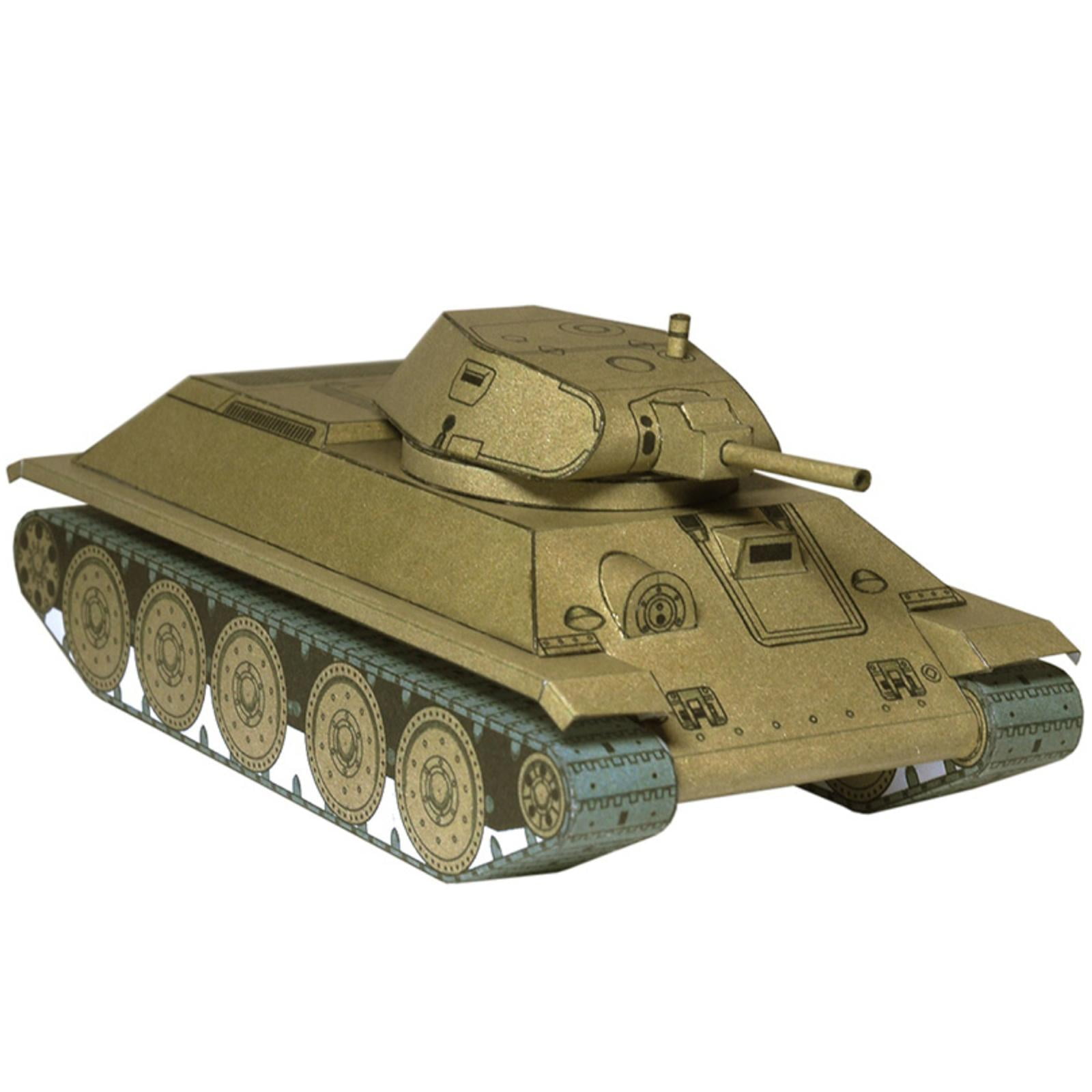 NATEFEMIN Detailed Soviet T-34 Medium Tank Paper Model for Military ...
