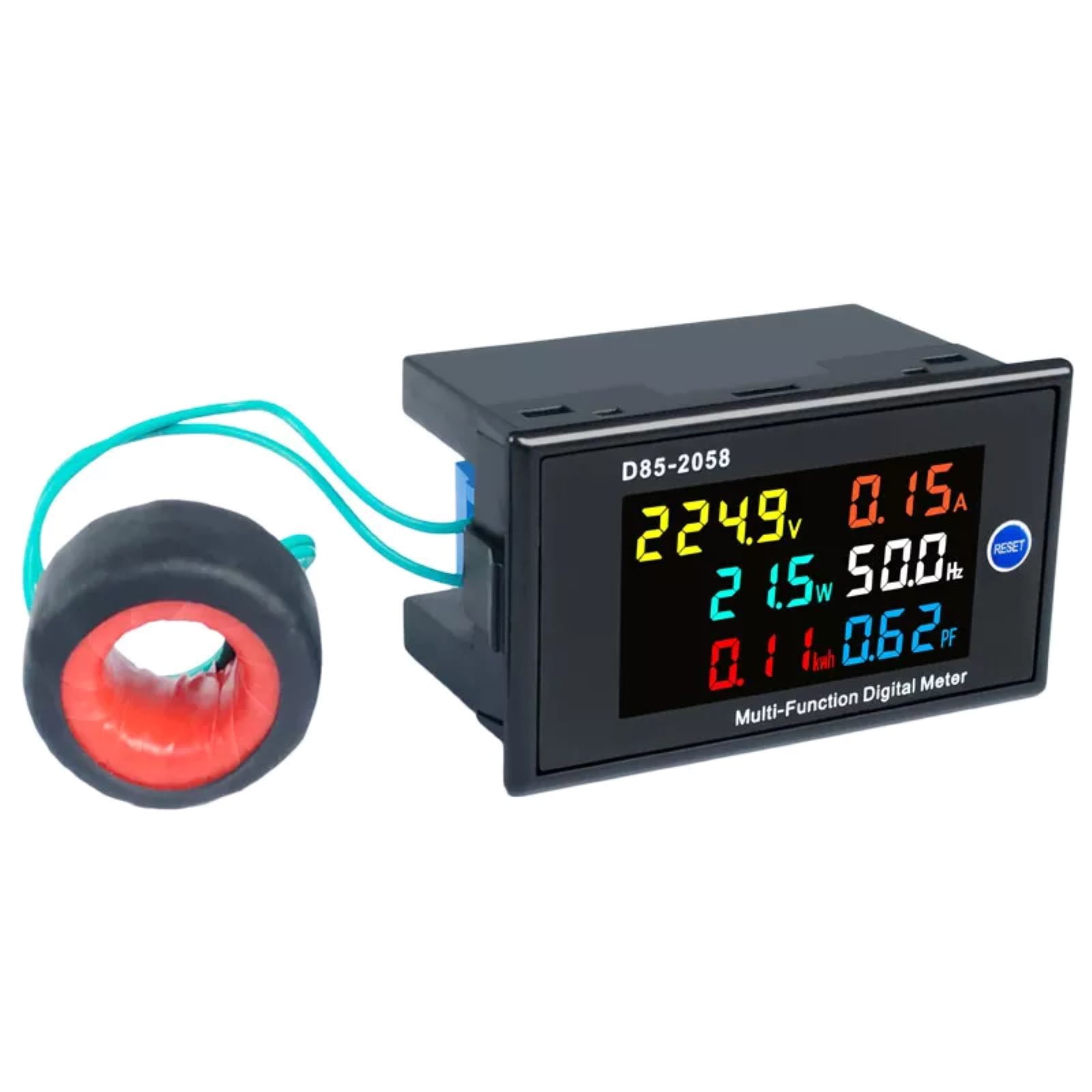 NATEFEMIN Digital AC Voltmeter Ammeter 40-300V 0-99.99A kWh Power ...