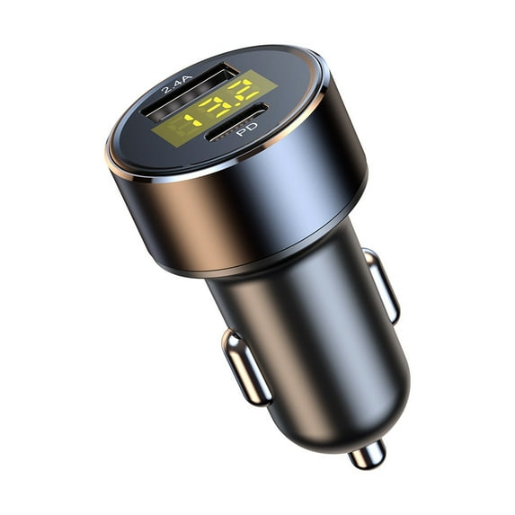 NATEFEMIN Fast & Safe Car Charger for All Devices Dual Ports, Smart ...