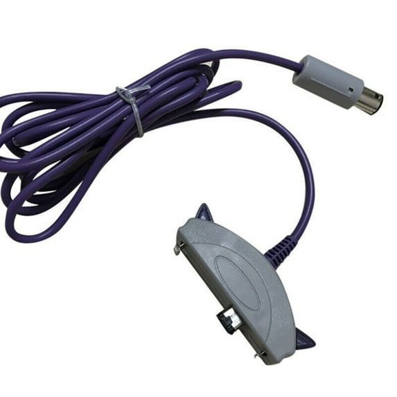 NATEFEMIN GBA & NGC Gameplay Upgrade Cable, Purple ABS 1.8M, Controller ...