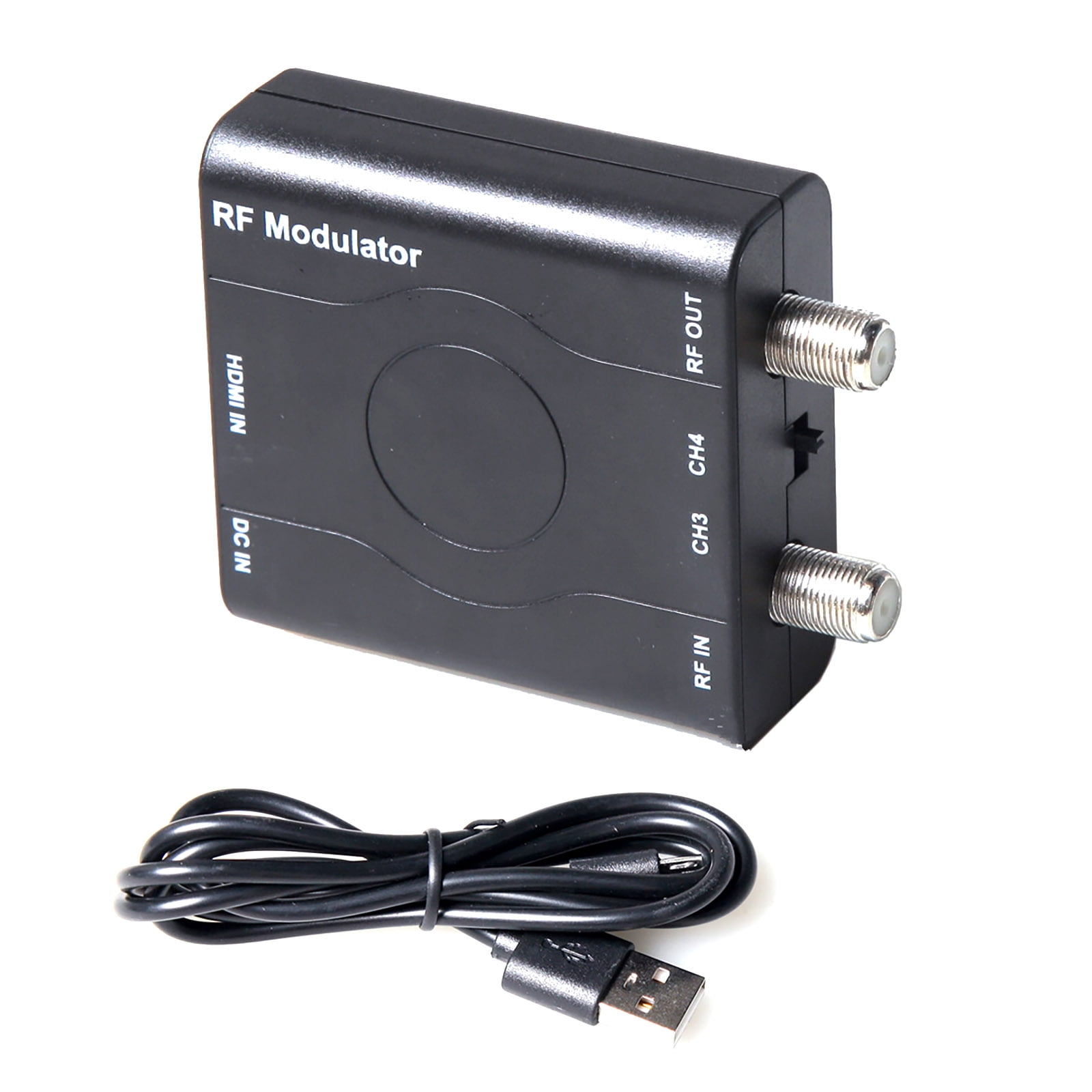 NATEFEMIN HD to RF Coax Converter 1080P NTSC Modulator for Older TVs ...