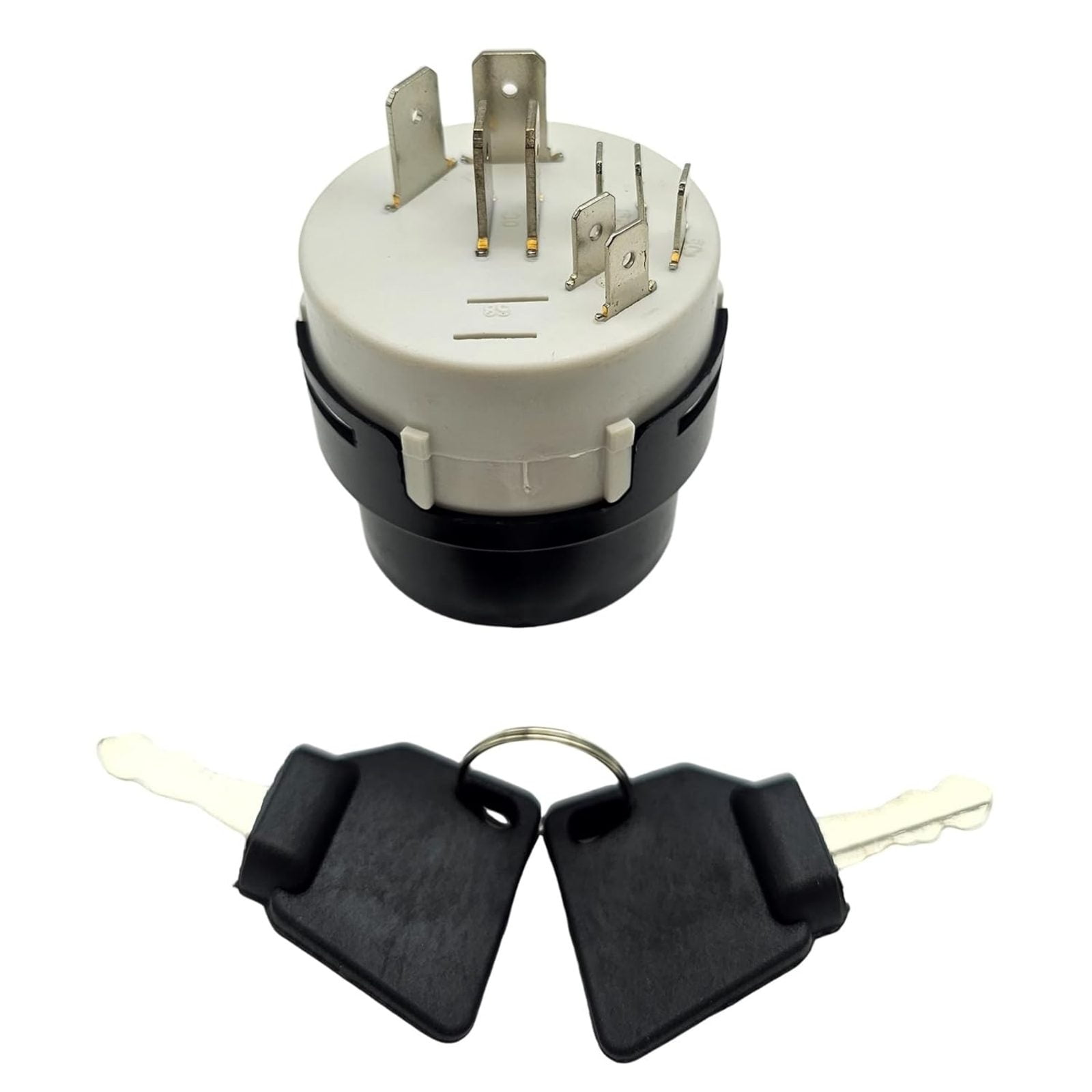 NATEFEMIN Metal Plastic Ignition Switch with 2 Keys for JCB Fastrac ...