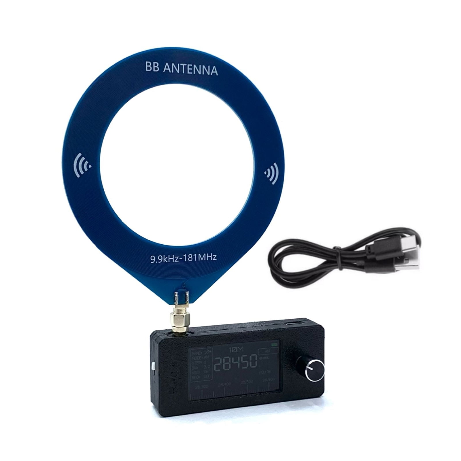 NATEFEMIN Mini Radio Receiver SI4732 1.9” IPS Display HF SW MW VHF 9 ...