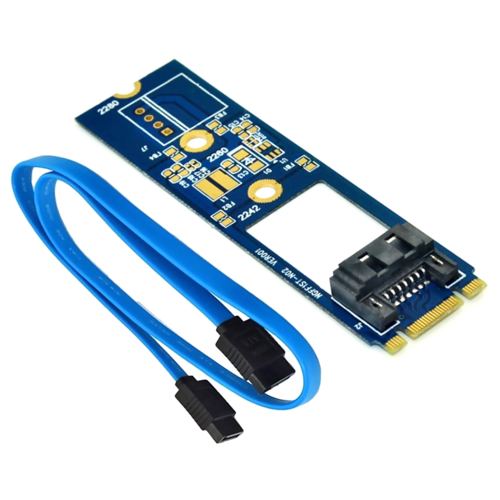 NATEFEMIN NGFF M.2 Key B M to SATA Adapter High Speed 6.0Gb s PCB ...