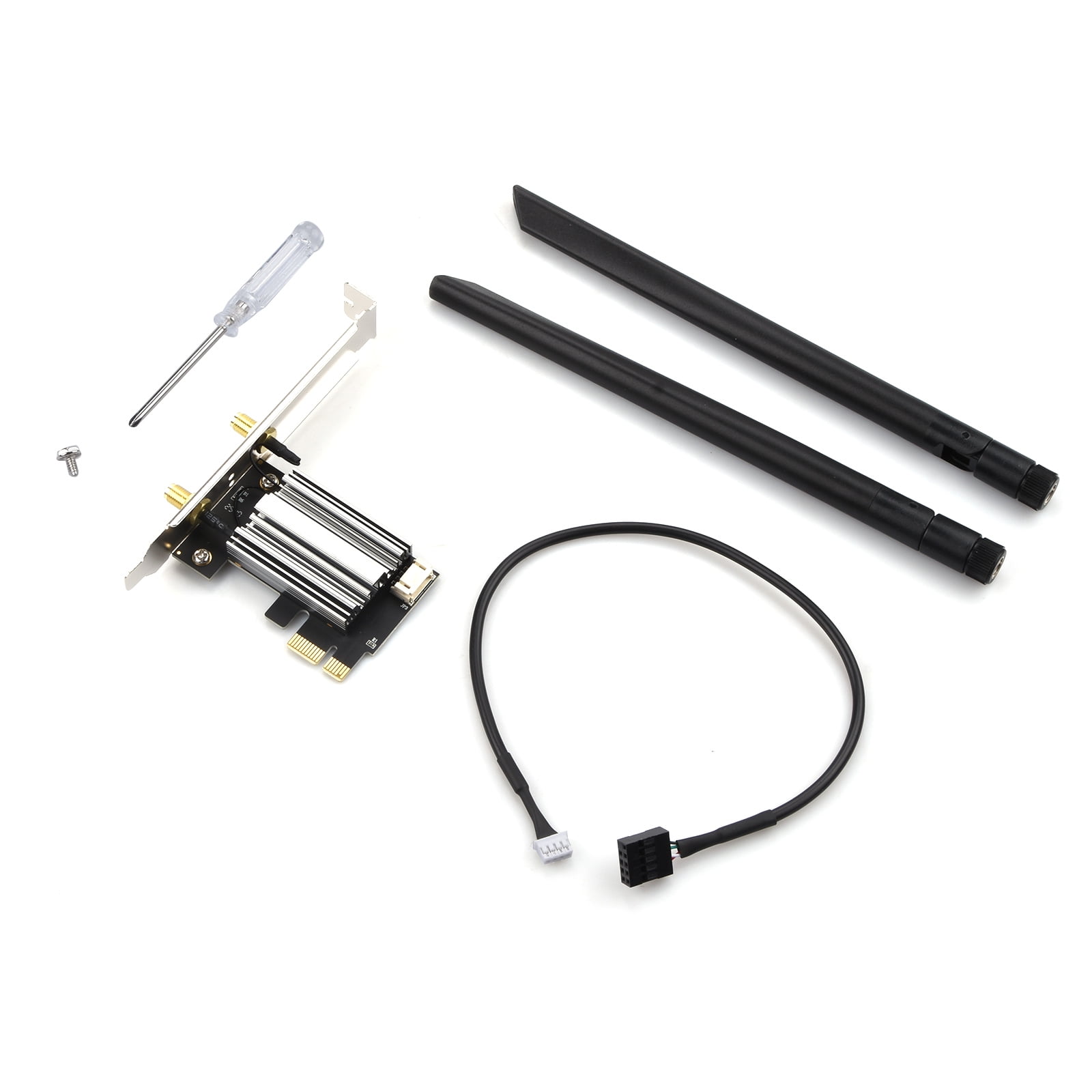 NATEFEMIN PCI-E Wireless Card AX200 WiFi 6 2.4/5GHz 2974Mbps BT 5.2 for ...