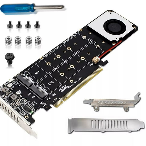 NATEFEMIN PCIE X16 M.2 Adapter Card Hard Drive Converter Expansion Card ...