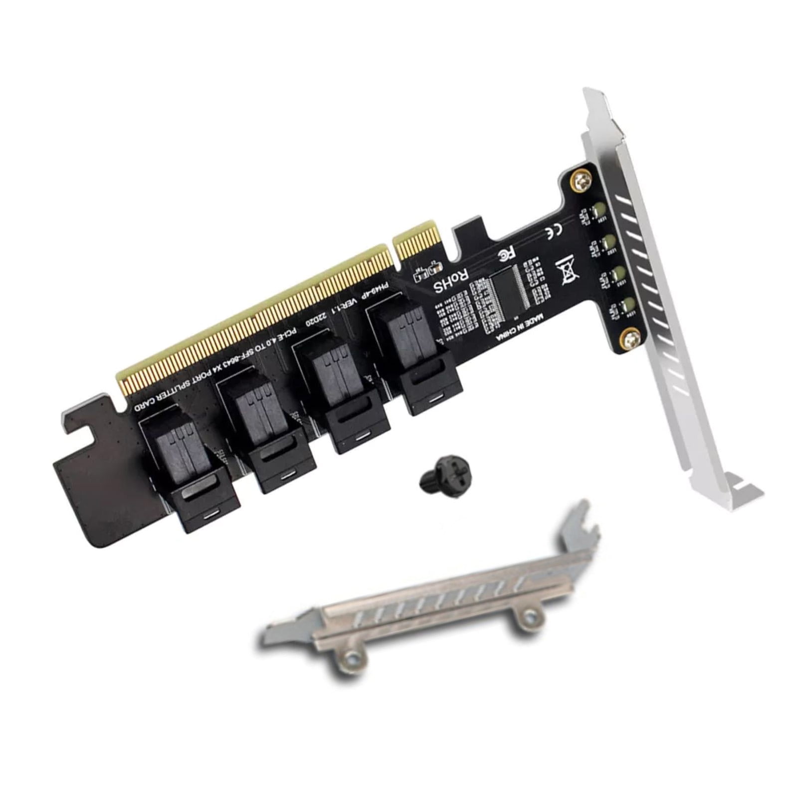 NATEFEMIN PCIe 4.0 U.2 NVMe Split Card SFF 8643 for Multiple NVMe SSDs ...