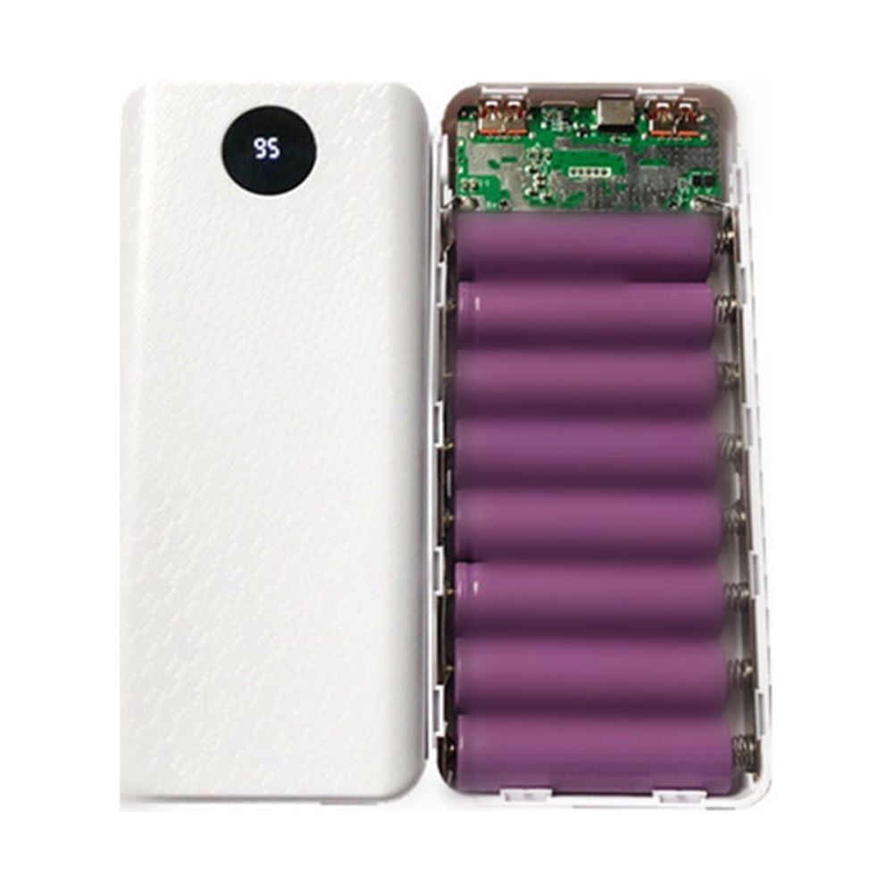 NATEFEMIN Plastic Power Bank Shell 18X8X2.3Cm Size Multi Port Charging ...