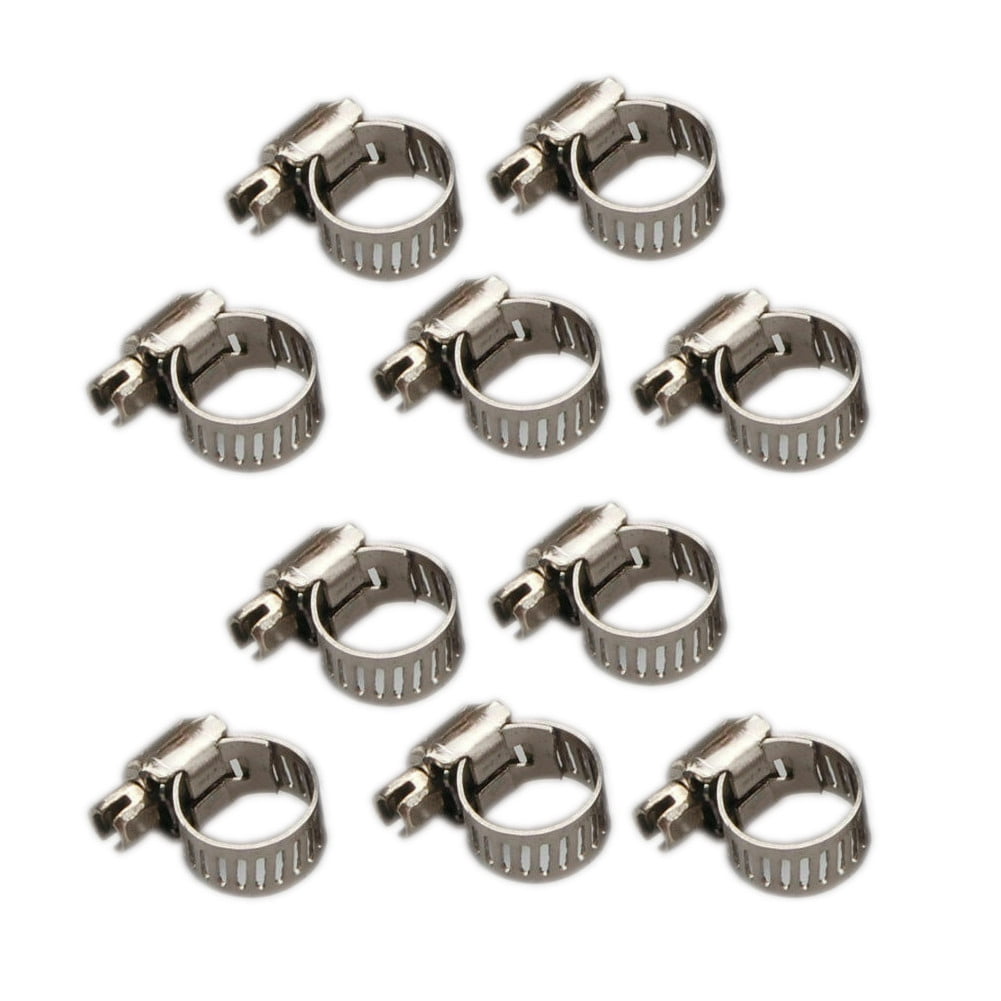 NATEFEMIN Premium Hose Clamp Set for Hydraulic Lines, Smooth Interior ...