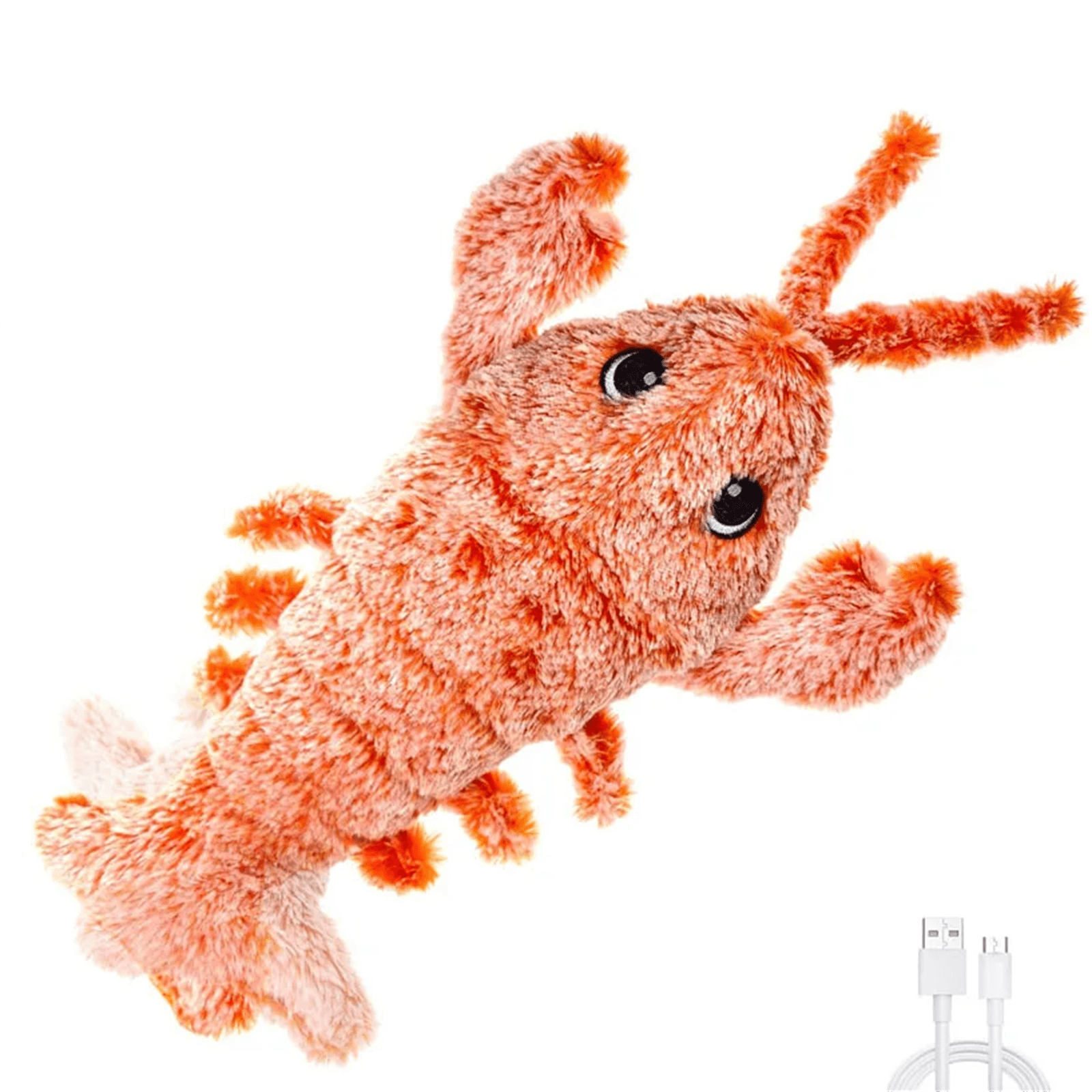 NATEFEMIN Rechargeable Interactive Shrimp Toy For Pets With 300MAH ...