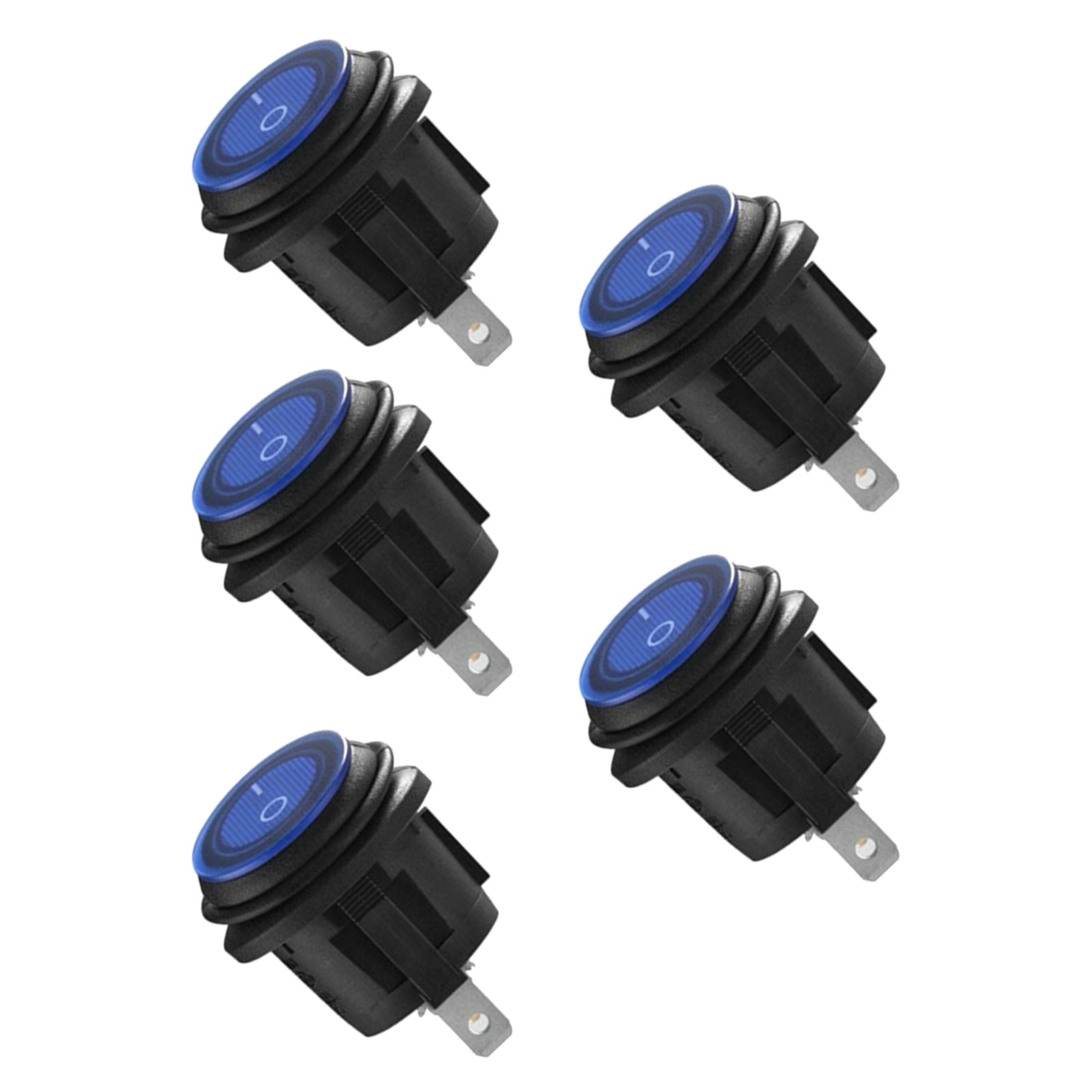 NATEFEMIN Stylish Blue LED Round Switch Designed for Modern Electronics ...