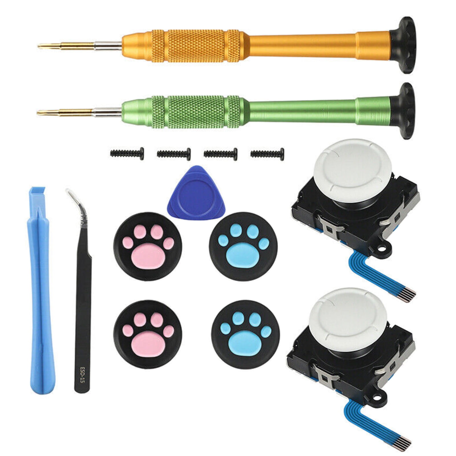 NATEFEMIN Switch/Lite Joystick Repair Solution, 2PCS Set with ...