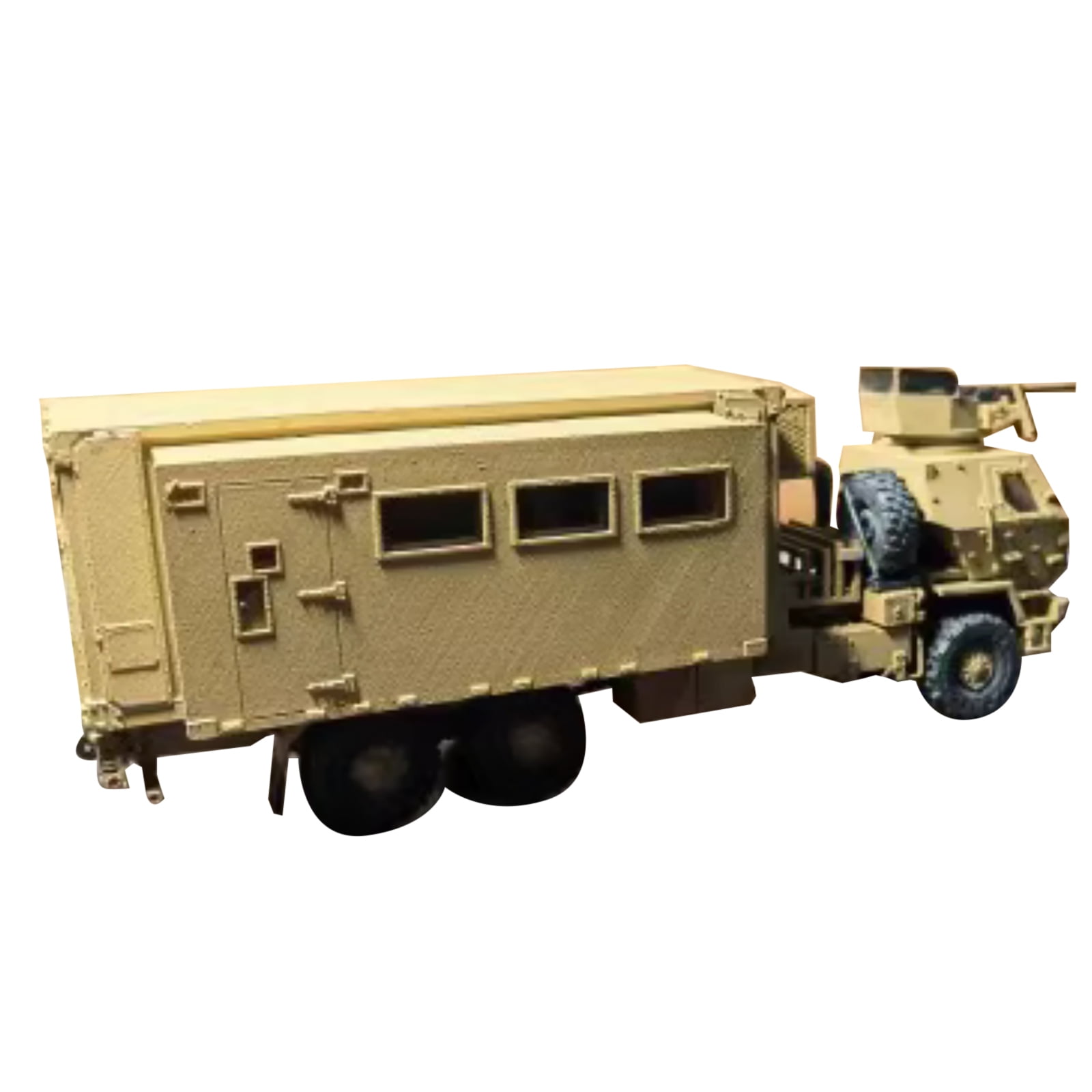 NATEFEMIN U.S. Army FMTV M1087 Truck Model 1:72 Scale for Decorating Military-Themed Rooms ...