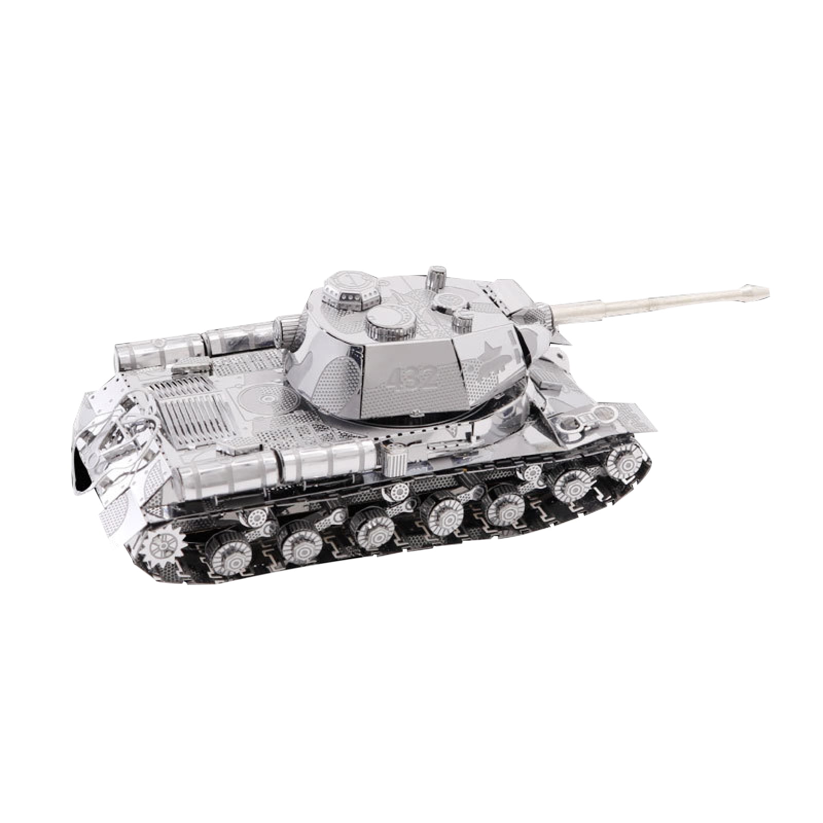 NATEFEMIN Unassembled JS-2 Tank Model Metal Kit 9.8CM DIY Military ...