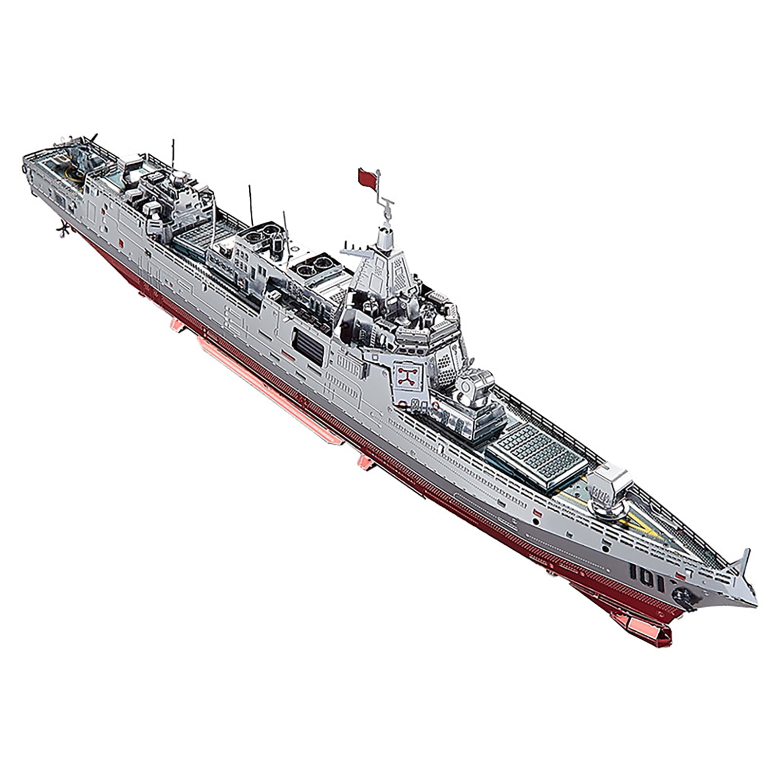 NATEFEMIN Unassembled Metal Model Kit 055 Destroyer Ship 18cm DIY ...