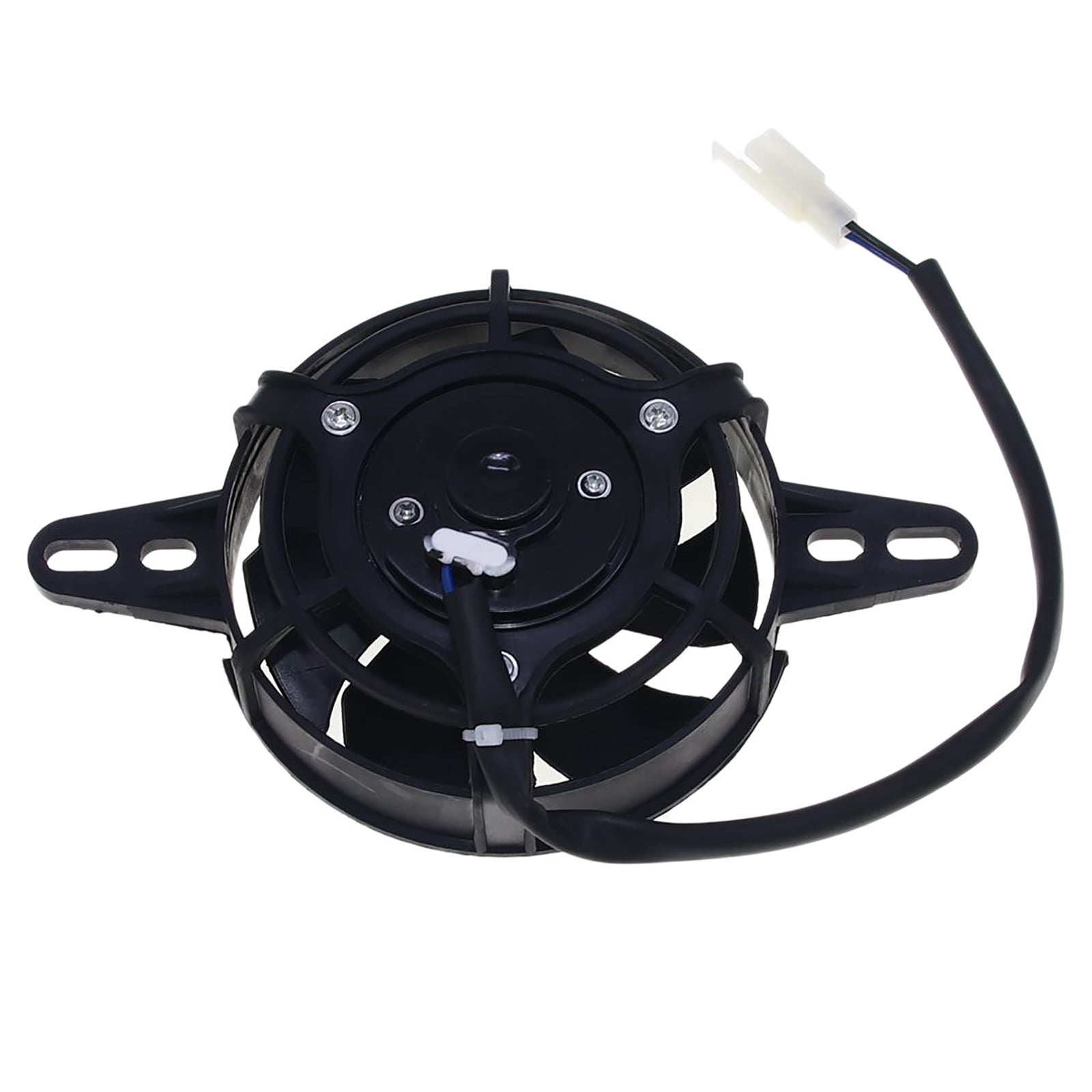 NATEFEMIN Universal 4” Motorcycle Radiator Cooling Fan Kit 12V 24W 300 ...