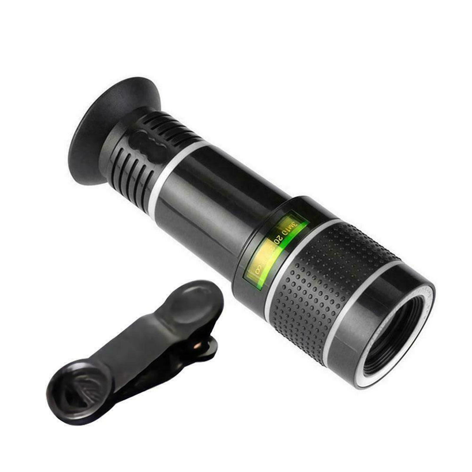 NATEFEMIN Universal Mobile Phone Telescope with 20X Magnification, Clip ...
