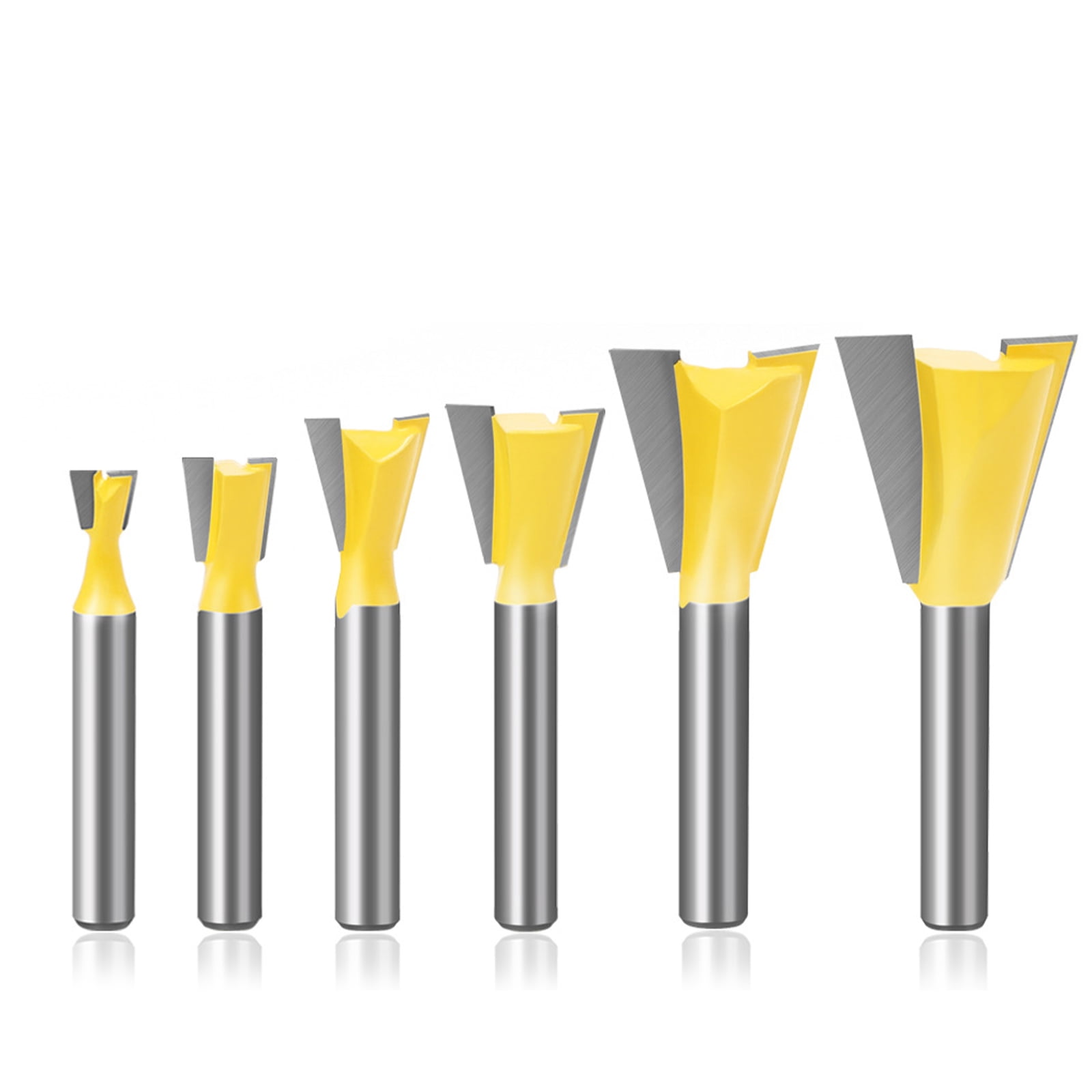 NATEFEMIN Wood Joinery Tools 8mm Dovetail Router Bits Set - Carbide ...