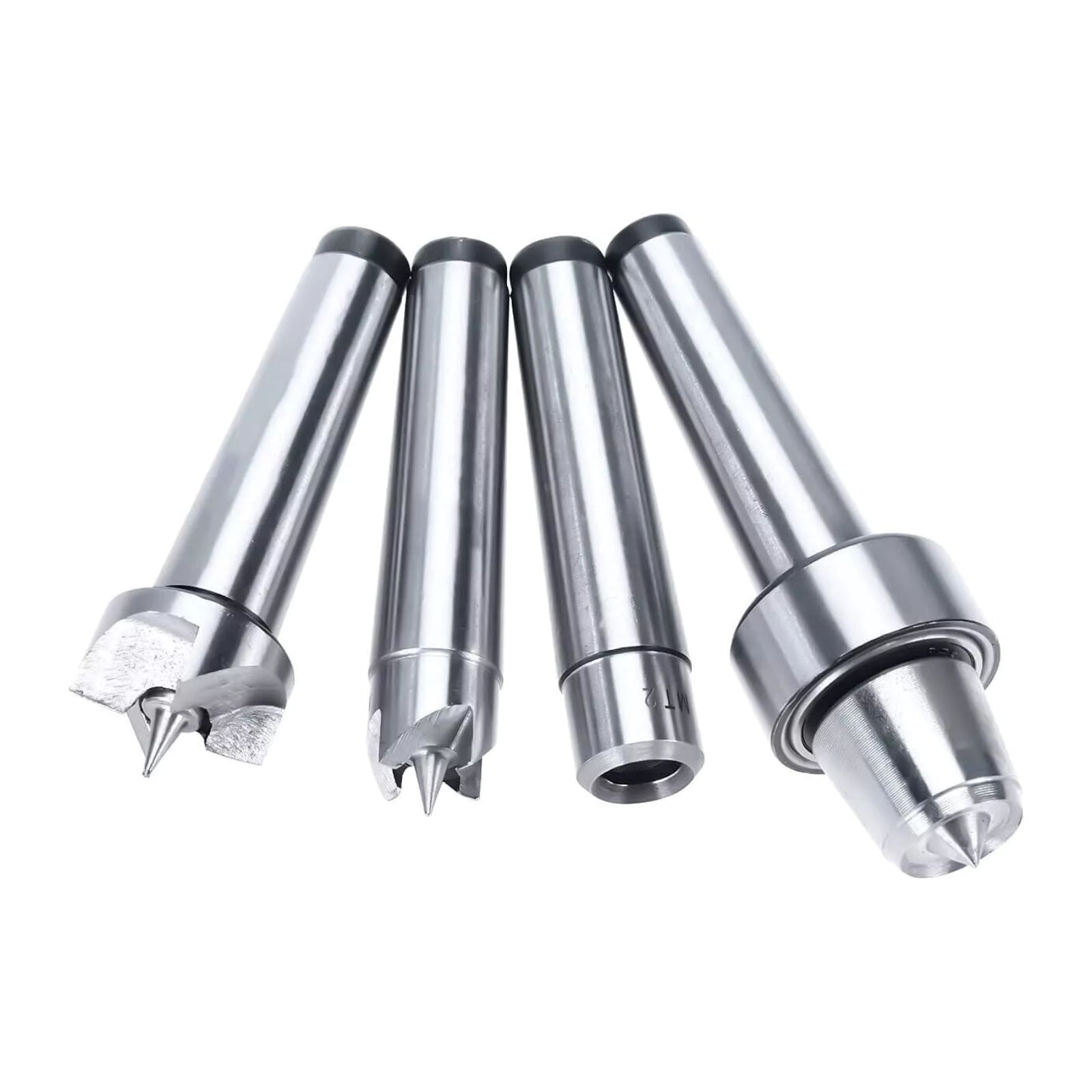 NATEFEMIN Wood Lathe Turning Center MT2 Live Set 4 High Carbon Steel 60 ...