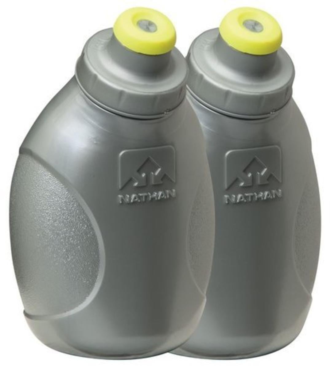 Nathan Push-Pull Cap Flask 2 Pack, 10oz 300mL, Durable Fitness Bottles ...
