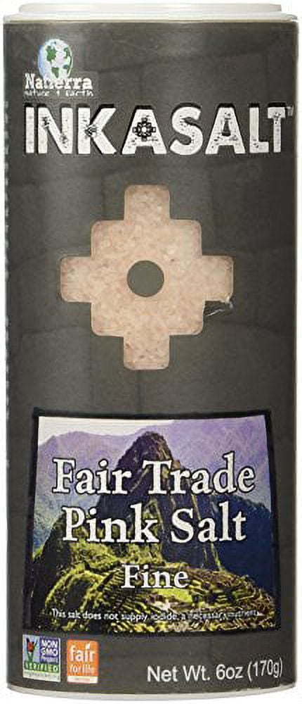 NATIERRA Himalania Fine InkaSalt Pink Salt Shaker | Unrefined & Non-GMO ...