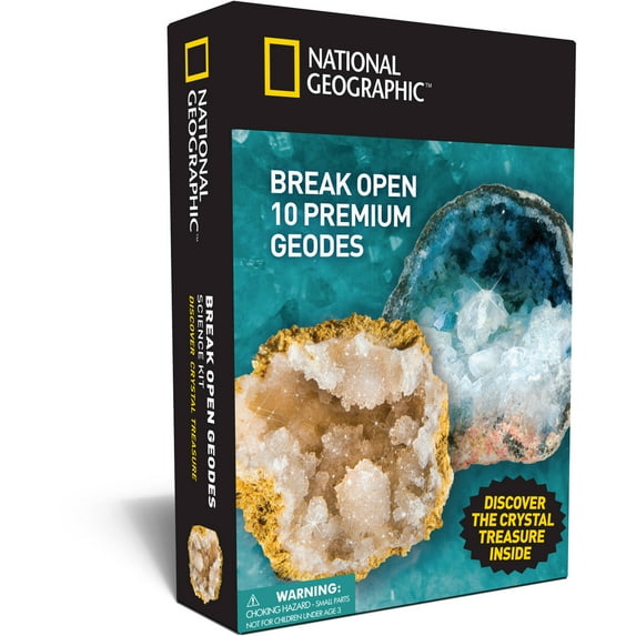 National Geographic Break Open 10 Geodes Crystal Science Set - Walmart.com