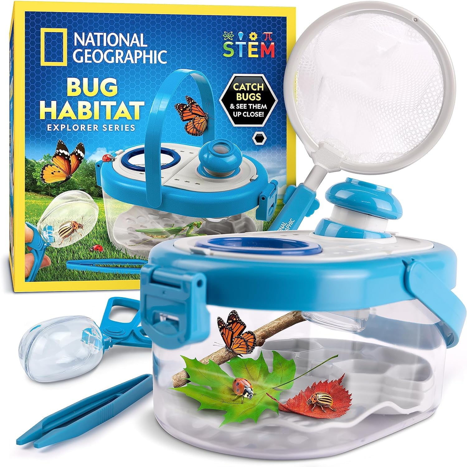 NATIONAL GEOGRAPHIC Bug Catcher Kit for Kids - Kids Bug Habitat with ...