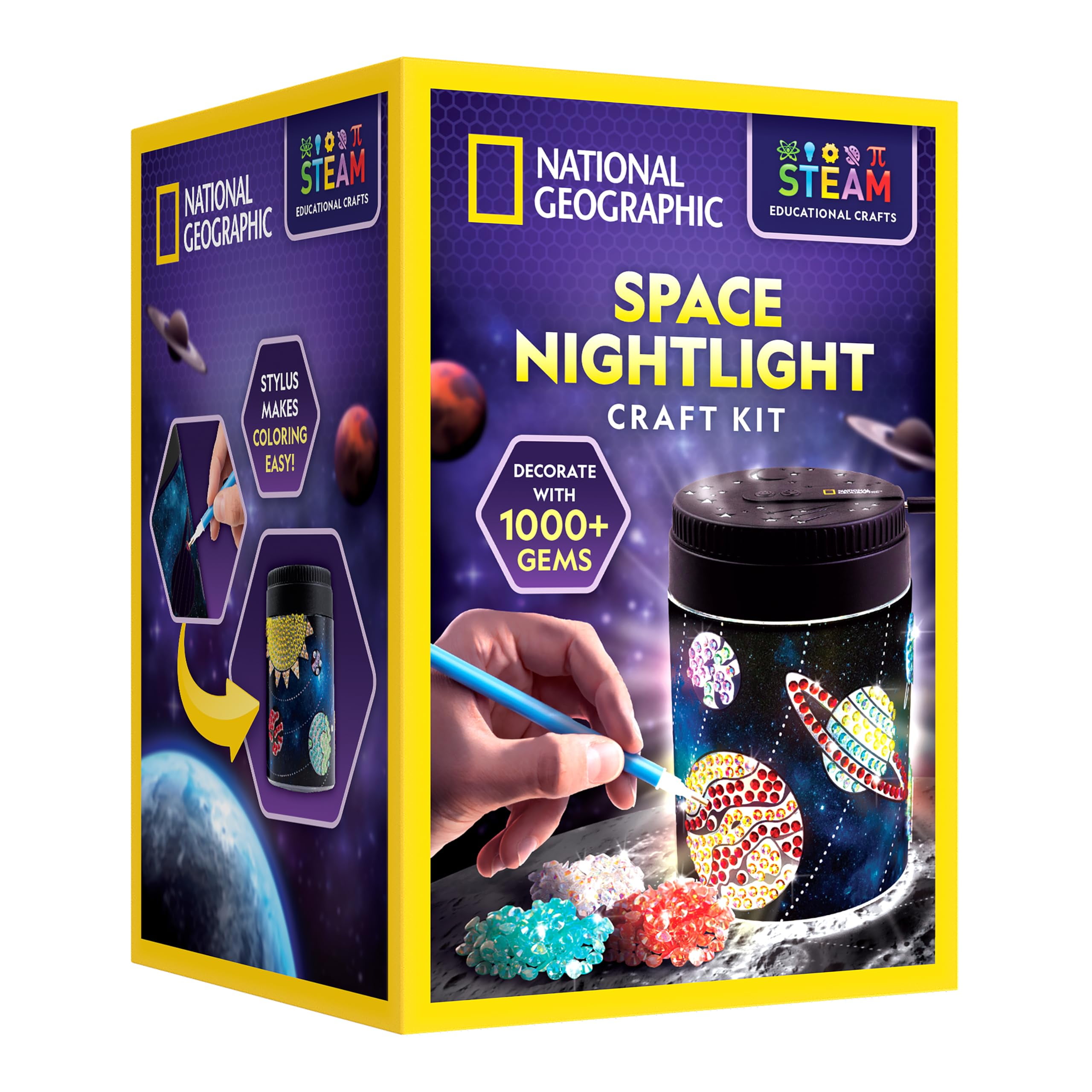 NATIONAL GEOGRAPHIC Diamond Painting Solar System Night Light - Make ...