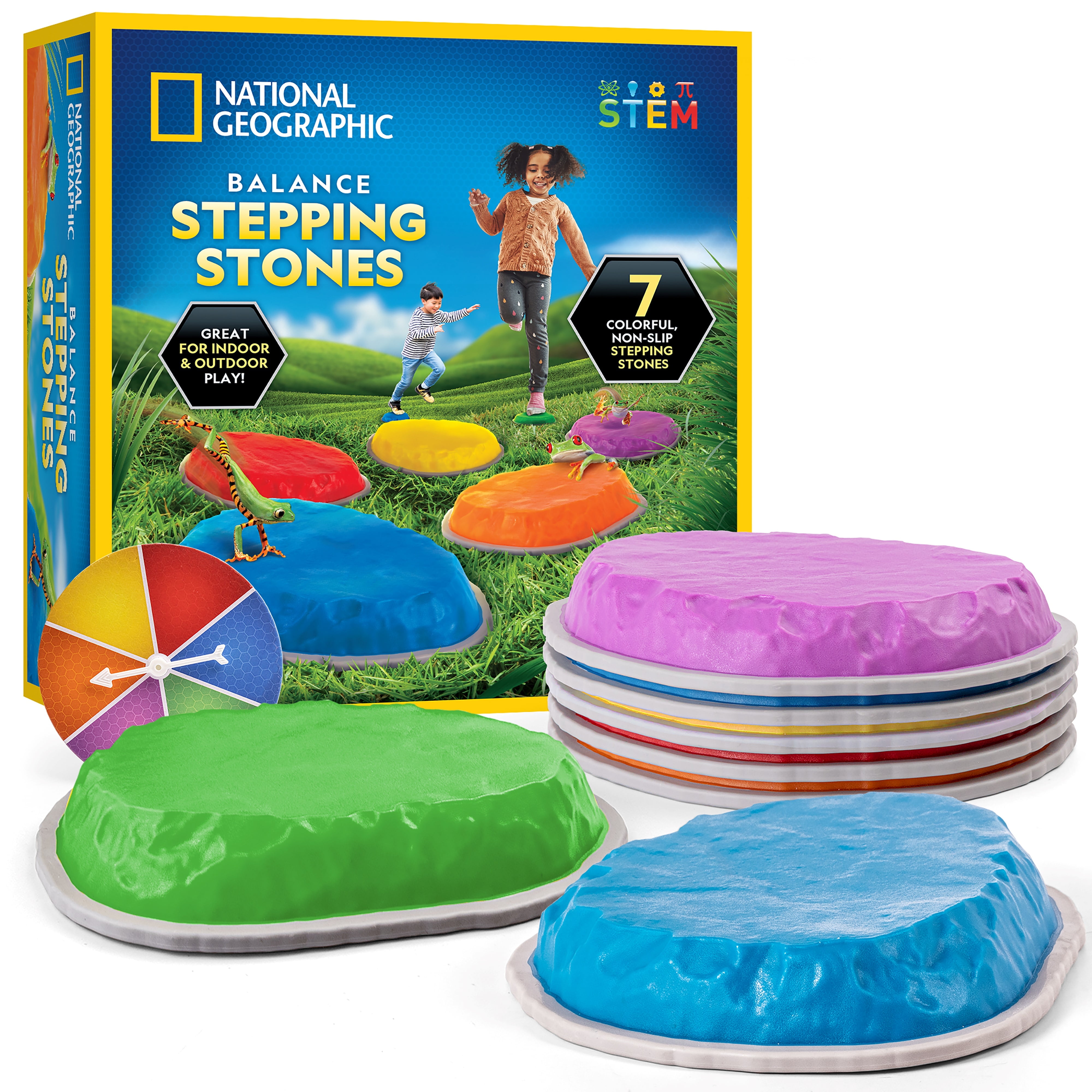 National Geographic Durable, Non-Slip Stepping Stones for Unisex ...