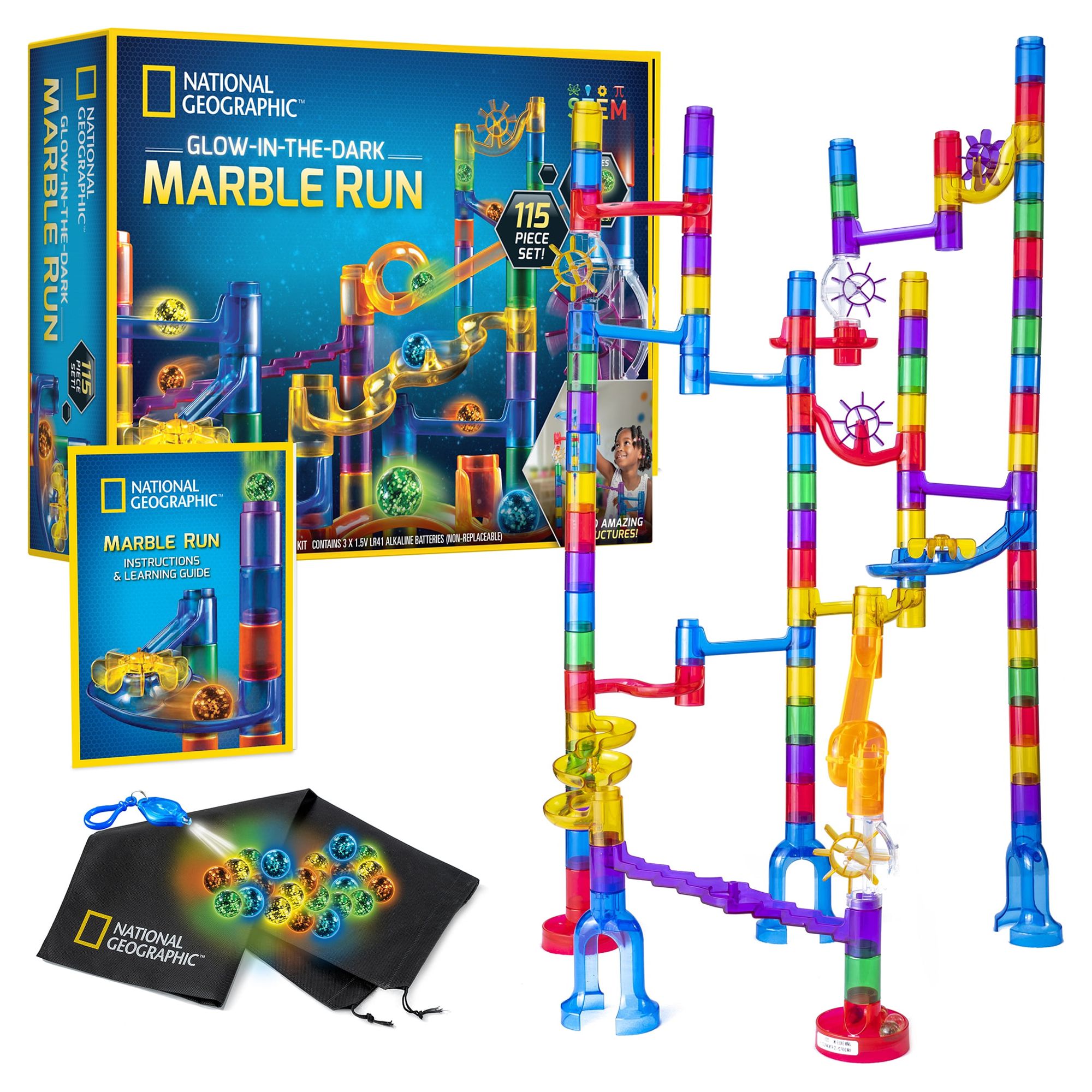 Quercetti Migoga Transparent Marble Run Basic construction set ...
