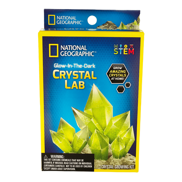 NATIONAL GEOGRAPHIC DIY Crystal Creation Kit - Glow-in-the-Dark Green ...