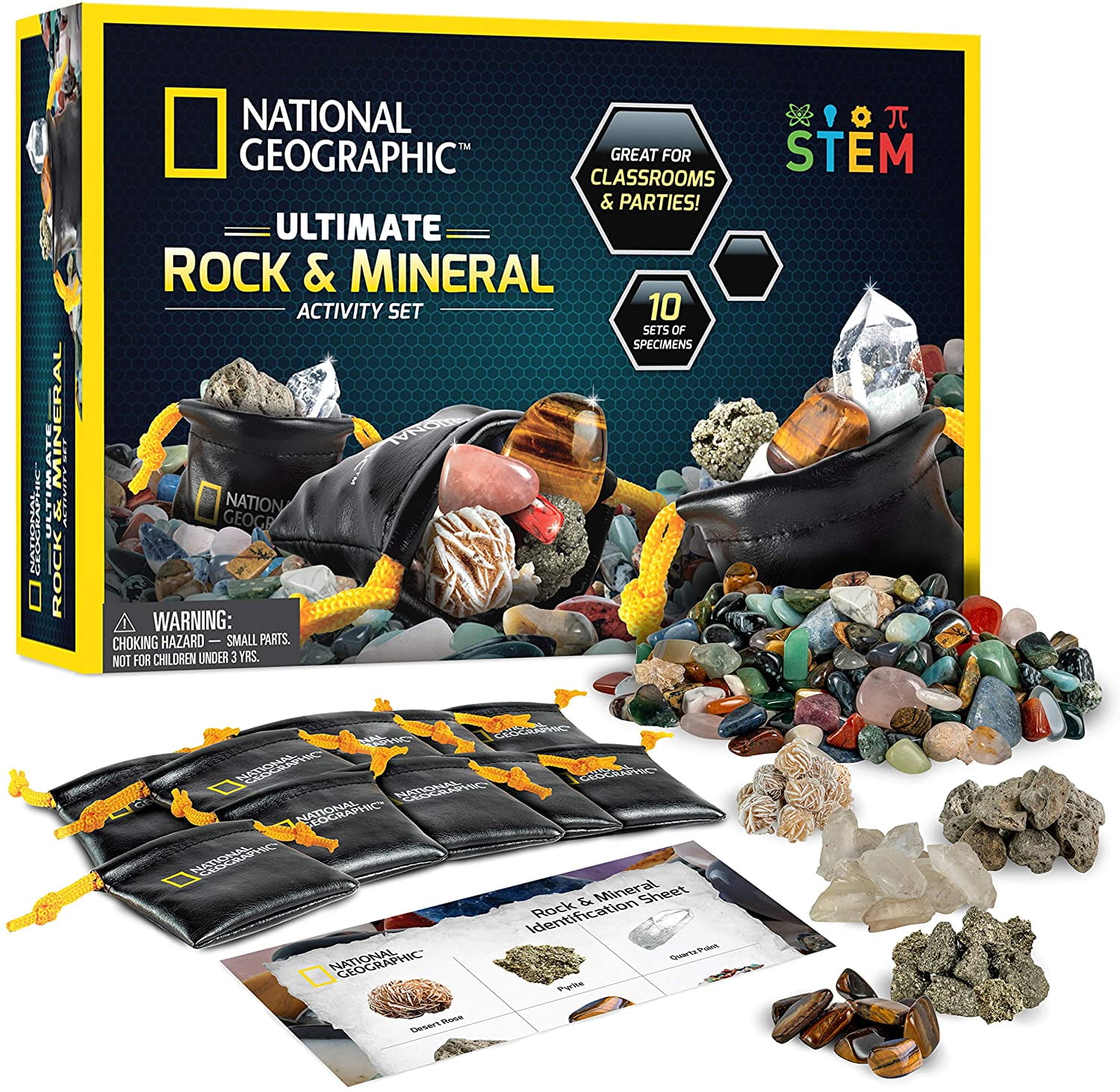 NATIONAL GEOGRAPHIC Rock Party Set – 1.25 Lb Assorted Rocks & Gemstones ...