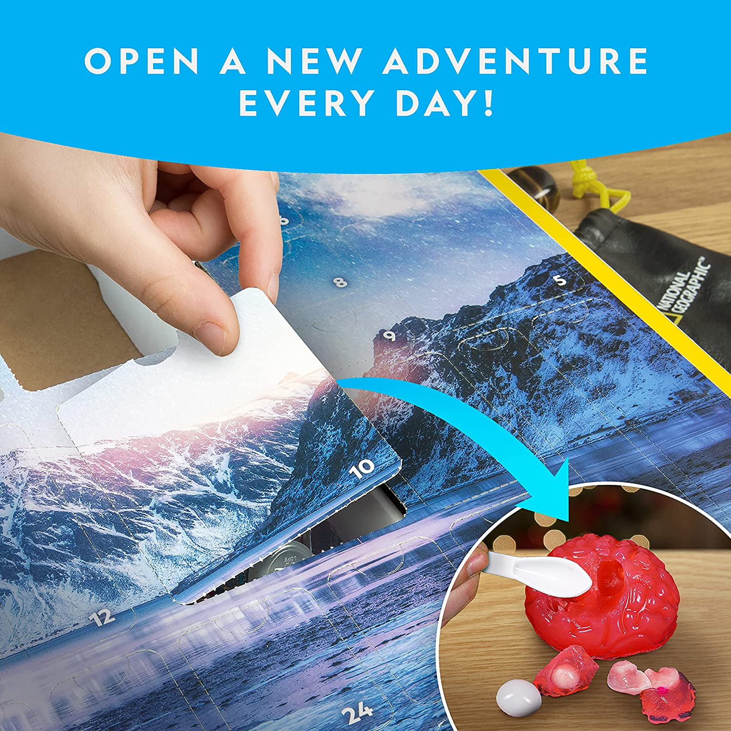 NATIONAL GEOGRAPHIC Science Kit & Rock Collection Advent Calendar 2025 ...