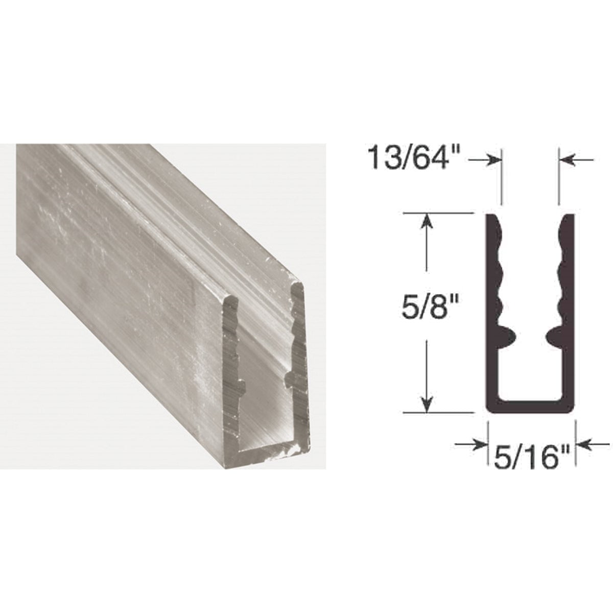National Hardware Window Frame Mill Finish - Easy Installation - 5/16 x ...