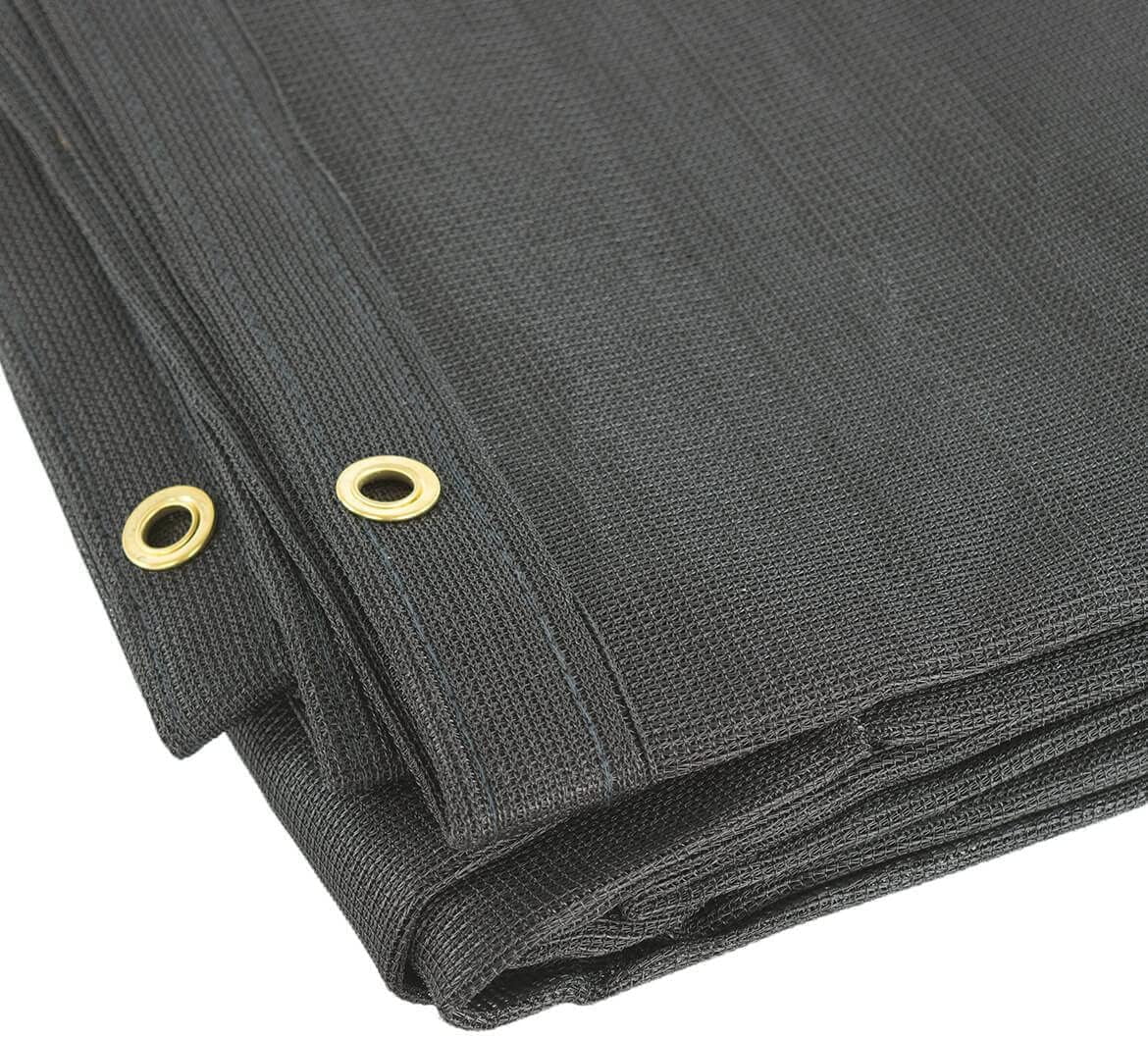 NATIONAL STANDARD Heavy Duty Black Knitted Mesh Tarp with Grommets 60 ...