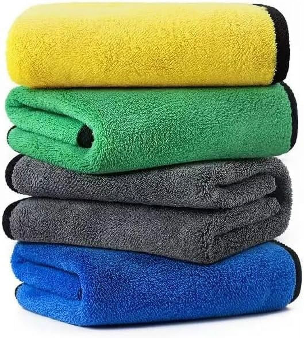 NATIONAL STANDARD Professional Grade Premium Microfiber Towels, Blue ...