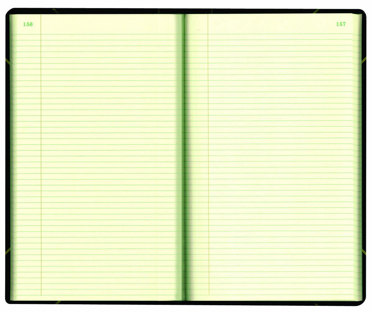 NATIONAL Texhide Series Record Book, Black, 14.25" x 8.75", 150 Pages ...