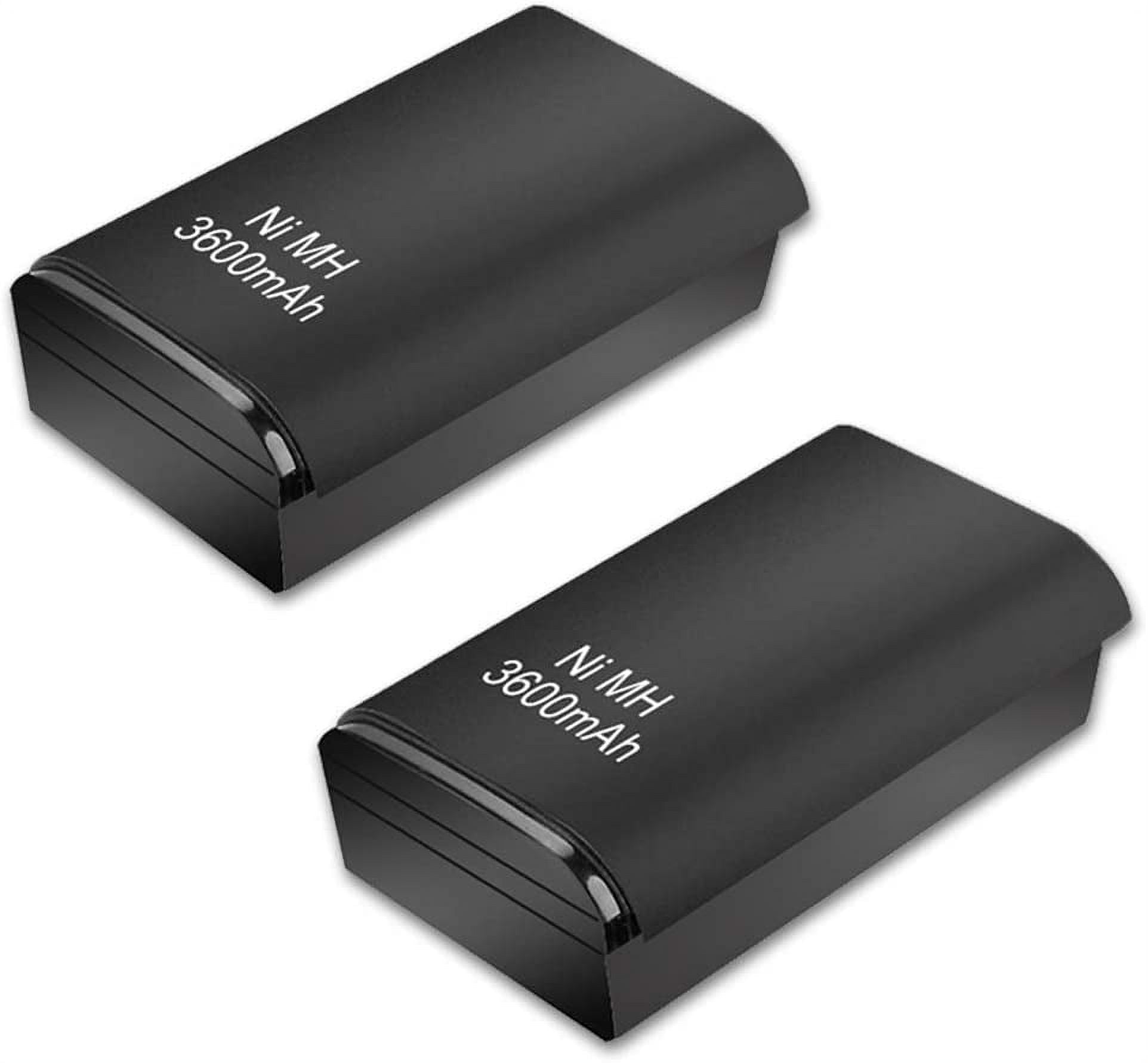 NATNO 2 Pack 3600mAh Ni-MH Rechargeable Batteries for Xbox 360 Wireless ...