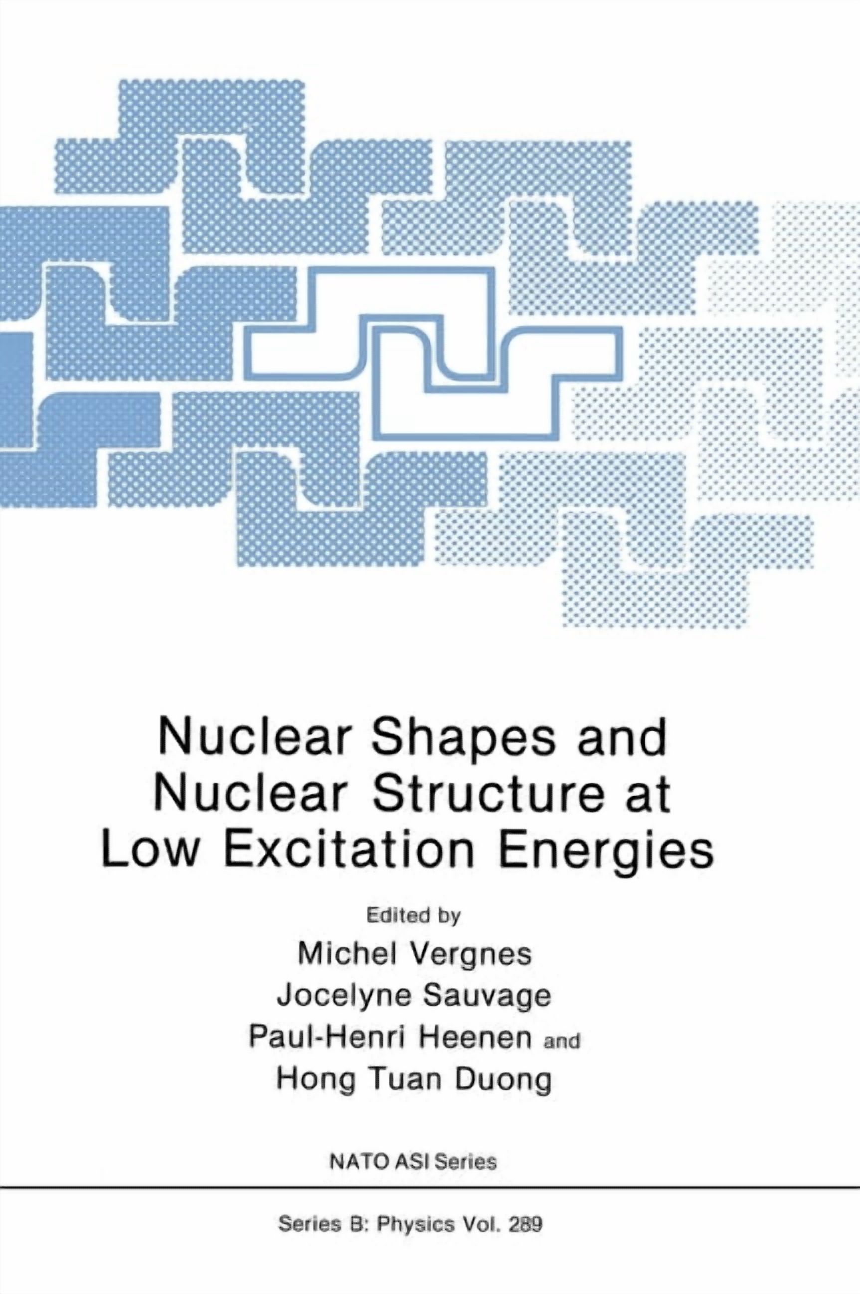 NATO Asi Series Nuclear Shapes and Nuclear Structure at Low Excitation ...